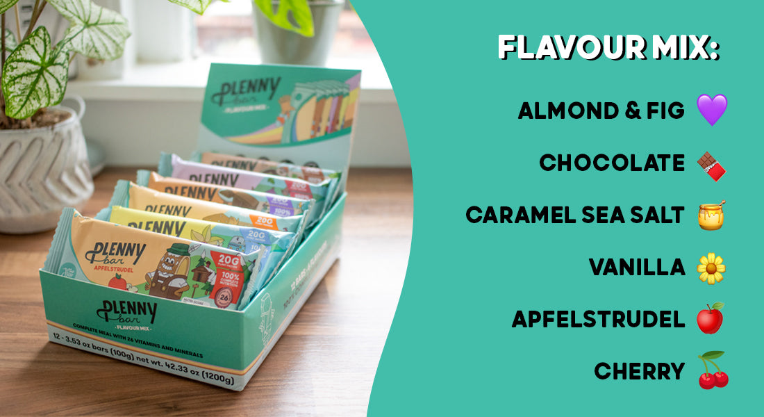 Plenny Bar V3.0 - Complete meal bar with 26 vitamins & minerals – Jimmy Joy
