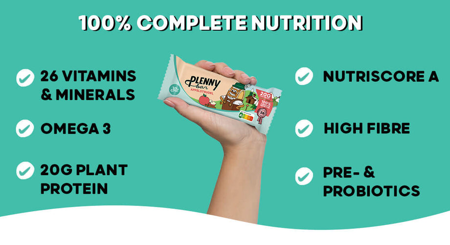 Plenny Bar V3.0 - Complete meal bar with 26 vitamins & minerals – Jimmy Joy